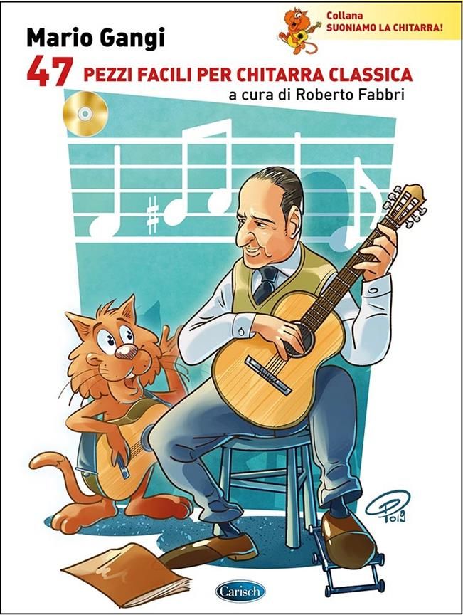 Mario Gangi: 47 pezzi facili per chitarra classica » Spartiti per chitarra
