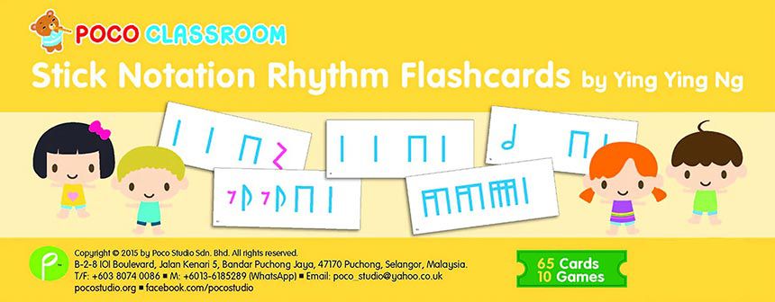Poco Stick Notation Rhythm Flashcards » Teoria della musica