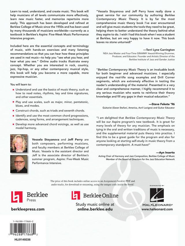 Berklee Contemporary Music Theory di Vessela Stoyanova » Teoria della ...