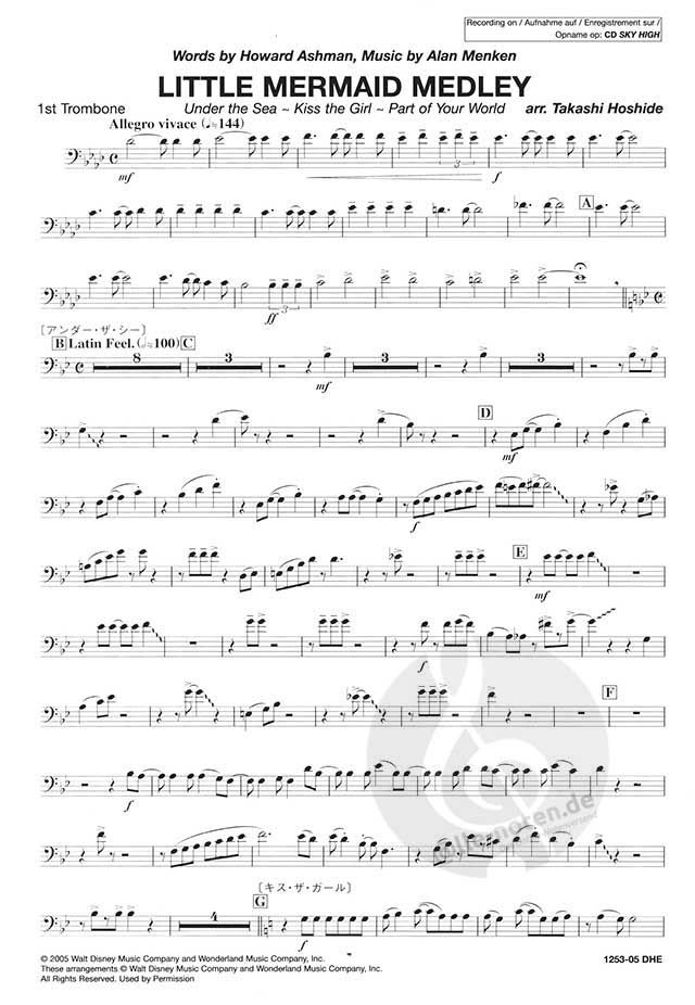 Little Mermaid Medley » Spartiti per banda